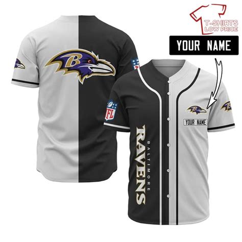 Baltimore Ravens Personalized Baseball Jersey For Men Women T Shirts