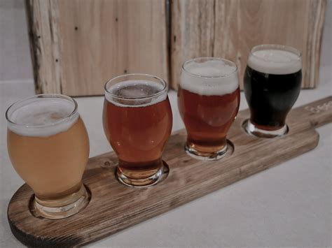 Beer Flight With Glasses Etsy