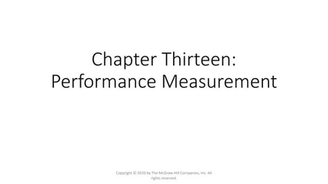 Ch13 Performance Measurementsupply Chain Ppt