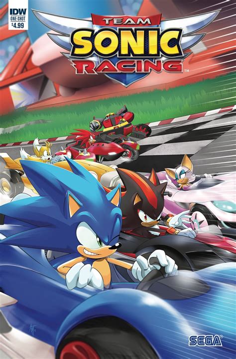 Comic Frontline Sdcc 2019 Team Sonic Racing Comic Book Drifts Into