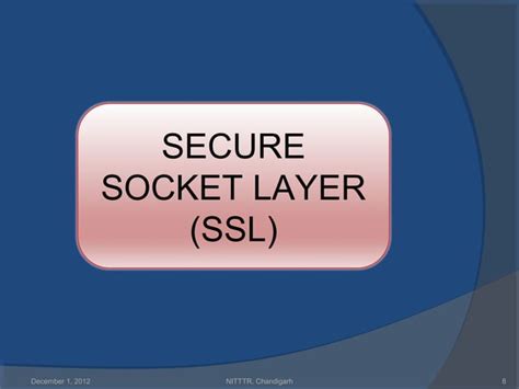 Secure Socket Layer Ppt Internet Computing