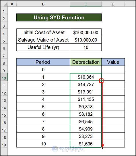 How To Apply Declining Balance Depreciation Formula In Excel 6 Examples