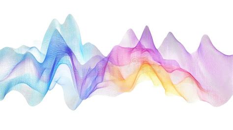 Vibrant Abstract Waveforms A Journey Through Color And Emotion In Fluid Design Stock
