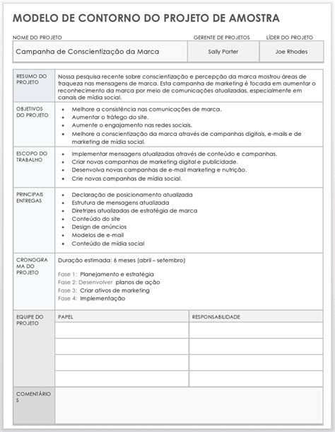 Modelos Gratuitos De Escopo De Projeto Smartsheet My XXX Hot Girl