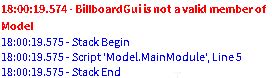 BillboardGui Is Not A Valid Member Of Model Scripting Support Developer Forum Roblox