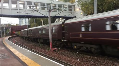 Royal Scotsman Class 66746 Passing Hamilton Central With Royal Scotsman
