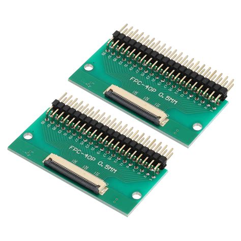 2pcs Ffc Fpc Connector Board 40 Pin 05mm Socket To 254mm Double Row