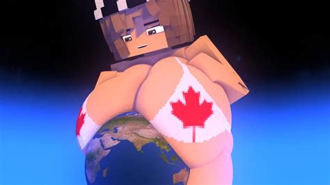 Rule 34 Big Breasts Bra Canadian Flag Bikini Cubanapple Earth