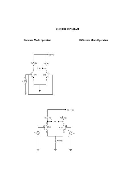 Differential Amplifier Lab Experiment Pdf Technology And Engineering