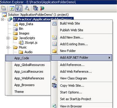 A Beginner S Guide To ASP NET Application Folders CodeProject