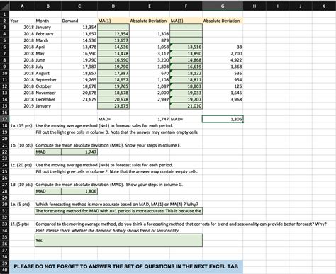 solved 1a 15 pts use the moving average method n 1 to