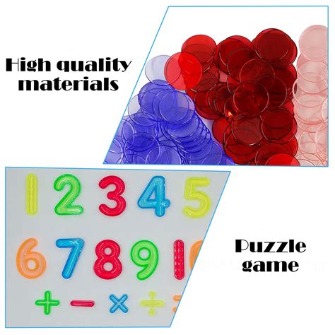 117 Pcs Counters Set Interesting Maths Counters Puzzle Oriented