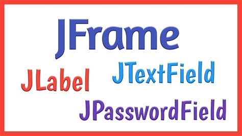 J Frame Jtextfield Jlabel Jpasswordfield Youtube