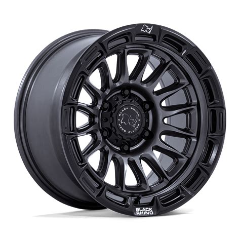 17x9 Black Rhino Br025 Rival Matte Gunmetal W Matte Black Lip Wheel