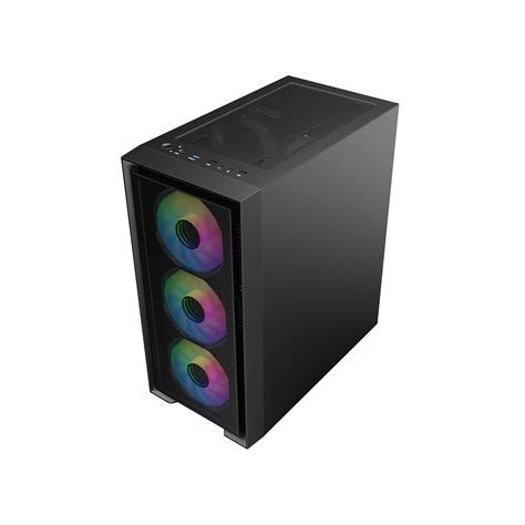 Cit Luna Mid Tower Gaming Case Black Cit Luna Blk Ccl