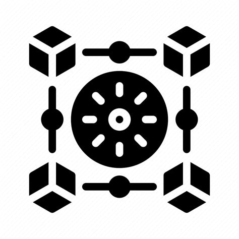 Interoperability Network Concept Digital Chain Futuristic