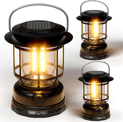 Kundgla Led Solar Camping Lanterns 1500lm Step Less Dimming