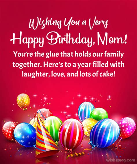 Cute Birthday Messages For Mom