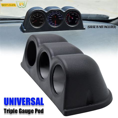 Gauge Pod 52mm 2 Universal Triple 3 Hole Car Mount Holder Meter