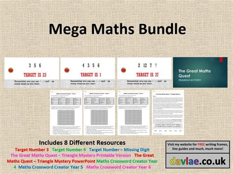 Mega Maths Bundle Teaching Resources