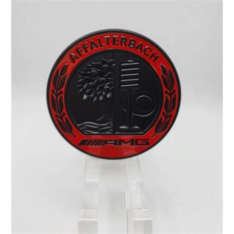 Black Red Amg Badge Sticker Affalterbach Logo 65mm Apple Tree Fits