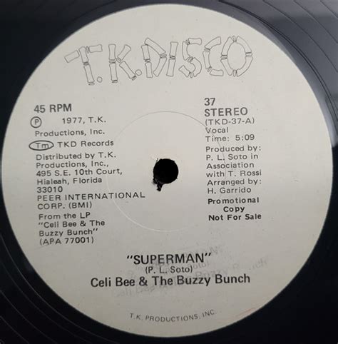Celi Bee And The Buzzy Bunch Superman One Love 1977 Vinyl Discogs