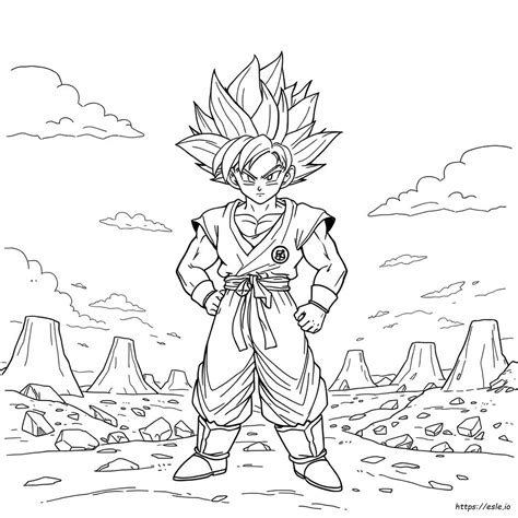 Goku Süper Saiyan Boyama