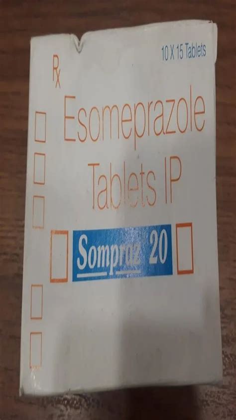 Sompraz 20mg Tablet Prescription Treatment Peptic Ulcer Disease At ₹ 120strips In Nagpur
