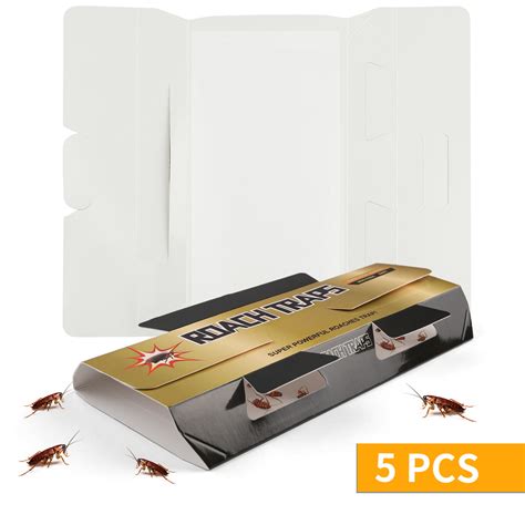 5 20pcs Roach Trap Pest Cockroach Killer Insect Glue Indoor Roach Bait
