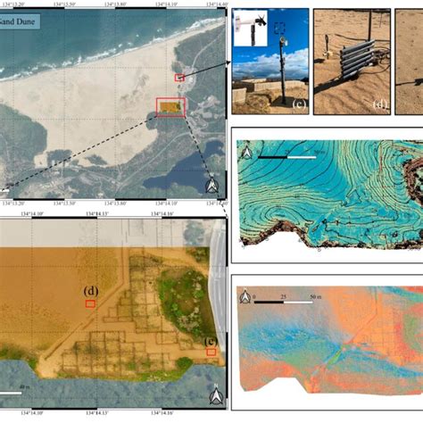 Location Maps Of A The Tottori Sand Dunes B The Area Of The Uav