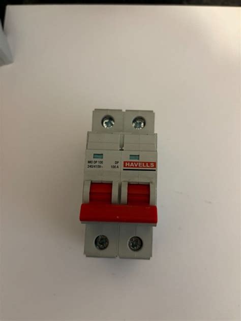 Live 100 Amp Ms100d Double Pole Main Switch Isolator