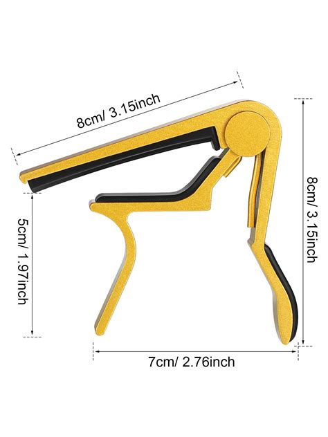 Yeshone 8 Pcs Guitar Clamp Capo Aluminum Metal Universal
