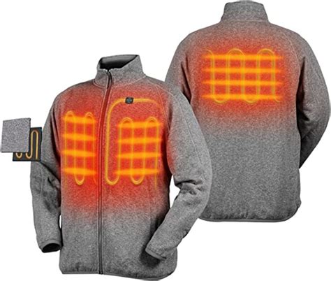 5v Battery Power Heated Fleece Jacket For Mens Heating Jacket Heated