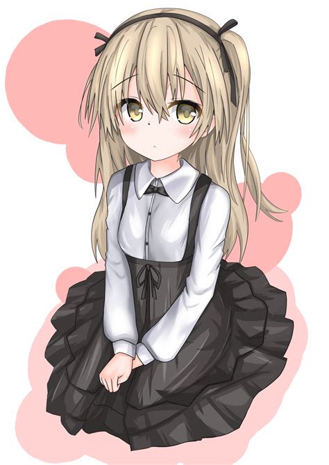 Safebooru 1girl Bangs Black Neckwear Black Ribbon Black Skirt Blush