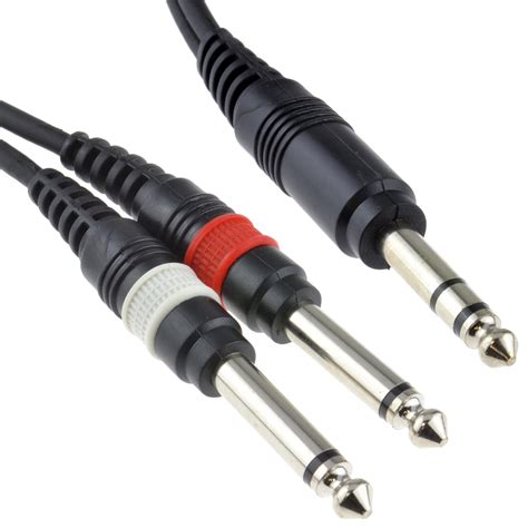 Kenable 635mm Stereo Jack To Twin 635mm Mono Big Uk Electronics