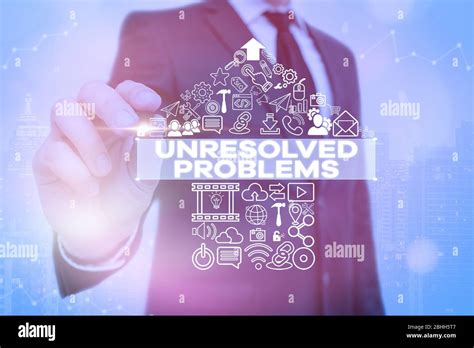 Handwriting Text Unresolved Problems Conceptual Photo Those Queries No One Can Answer