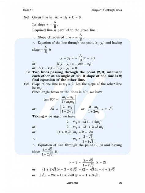 Ncert Solutions For Class 11 Maths Chapter 10 Exercise 103 Mathongo