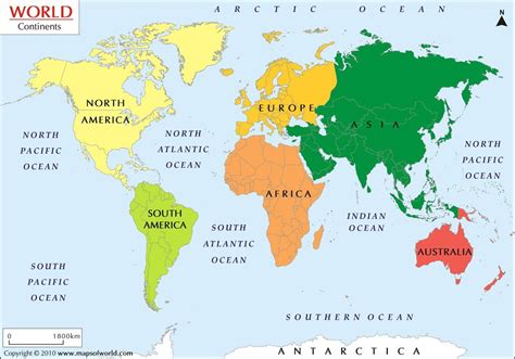 Political World Map World Map Continents Countries