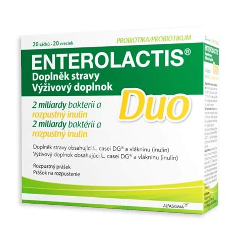Enterolactis® Duo Probiotiká A Prebiotiká 5mg 20 Vreciek Etabletka
