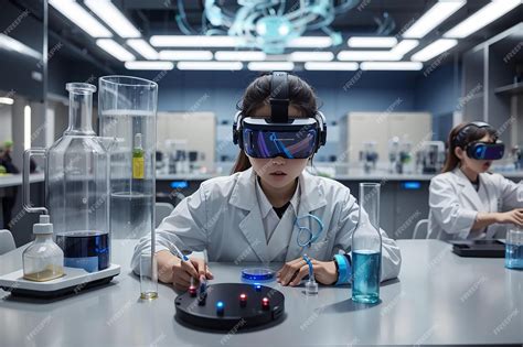 Premium Ai Image Virtual Reality Chemistry Labs Immersive Learning In