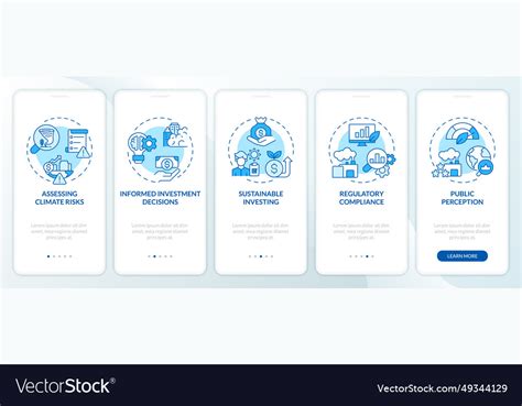 Walkthrough Climate Metrics With Blue Linear Icons