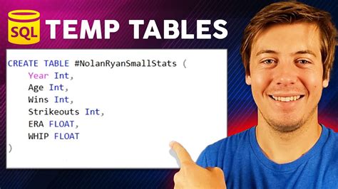 Learn Sql Temp Tables In 13 Minutes Examples Included Youtube