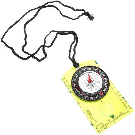 Masteelf Portable Compass With Scale For Outdoor Use Acrylic Material