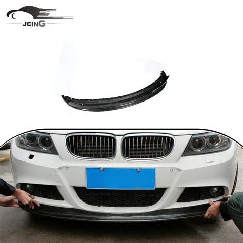 For Bmw E90 Lci M Tech Carbon Fiber Front Bumper Lip Fits E90 M Tech
