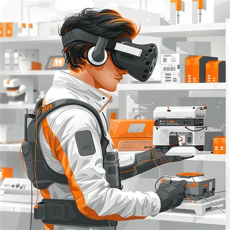 Ecommerce Manager Web Developer In A Virtual Illustrated Flat Minimal Design Premium Ai