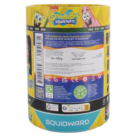 Cable Guys By Exquisite Gaming Cable Guys Spongebob Squidward Earbud And Phone Holder