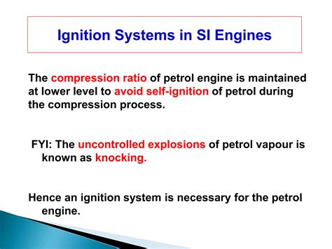 Ignition Systems In Si Engines Pptx