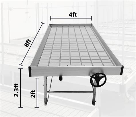 Greenhouse Hydroponics 4x8 Breeding Table Ebb And Flood