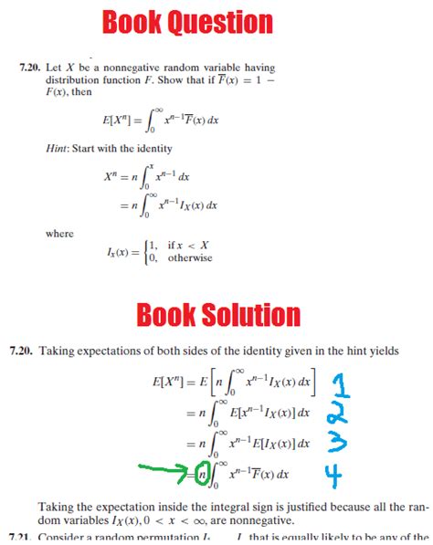 Calculus Few Integration Questions For The Proof That E Xn Nint