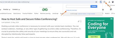 How to Fix Google Chrome Translate Not Working? | GeeksforGeeks